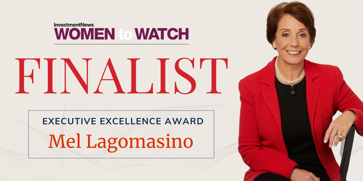 Mel Lagomasino has been named a finalist for the Investment News Women ...